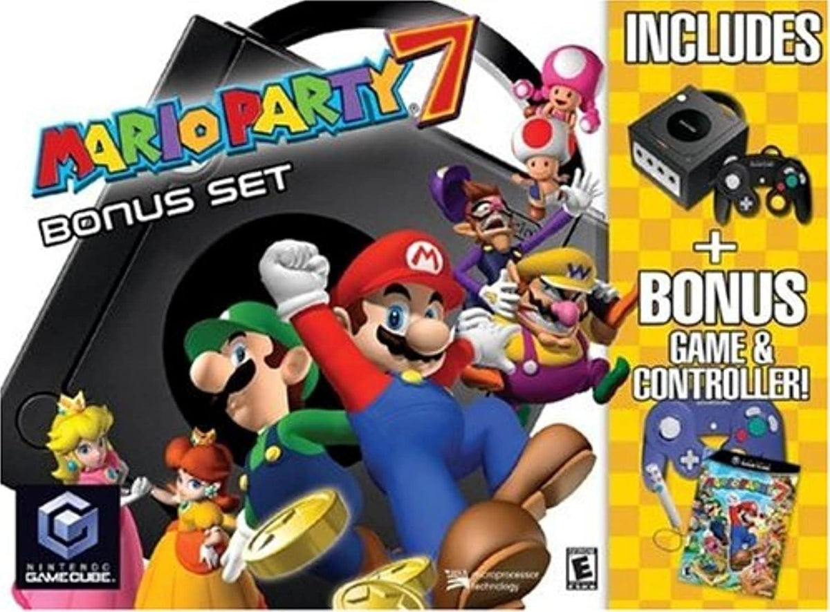 Black GameCube System [Mario Party 7 Bundle] - Console – The Video Game ...